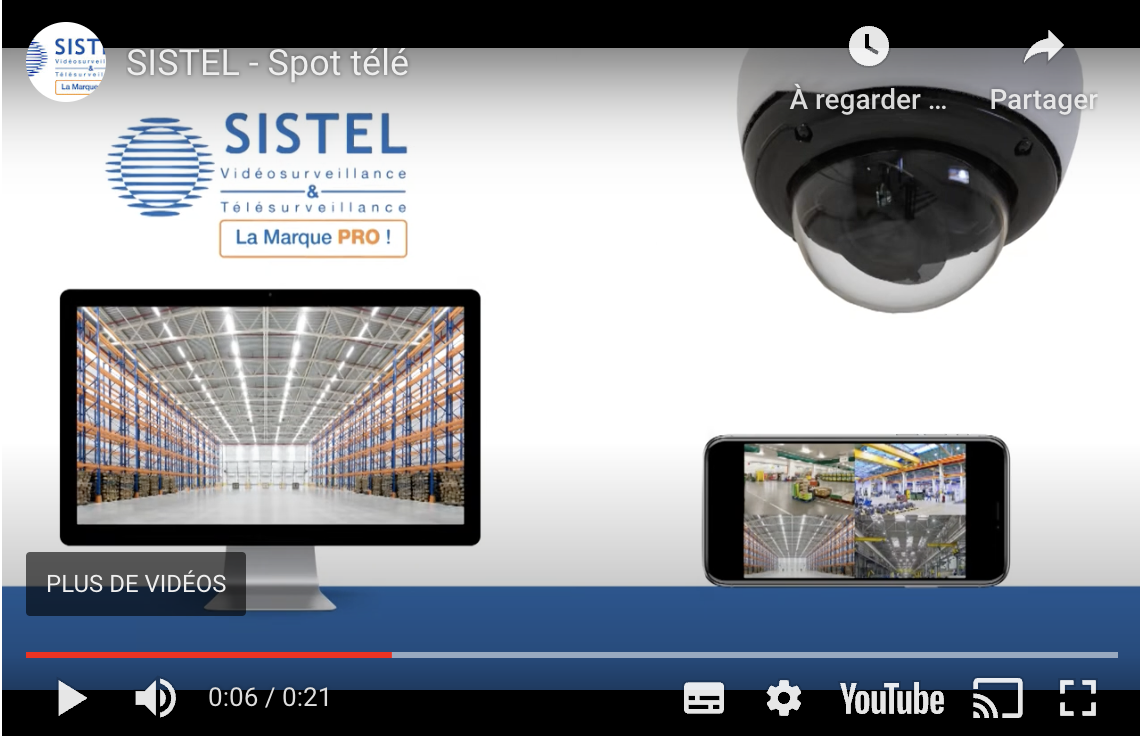 SISTEL, solutions de vidéosurveillance, à la télé